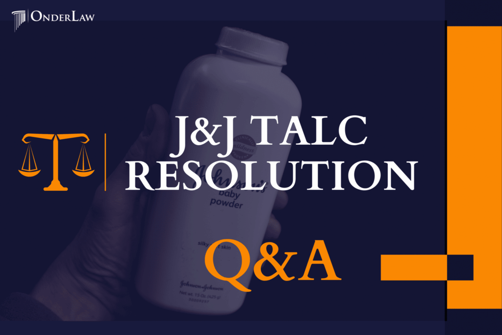 8 9b J J Talc Resolution Q A Onderlaw Personal Injury